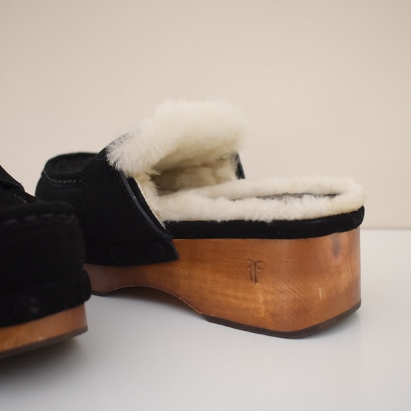 Frye | Shoes | Frye Melody Genuine Shearling Platform Clog | Poshmark